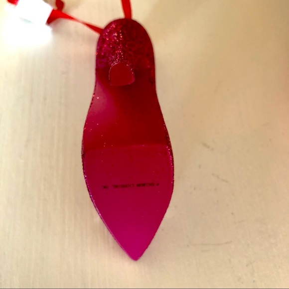 Hallmark | Holiday | Nwt Hallmark Pink Glitter High Heel Shoe | Poshmark